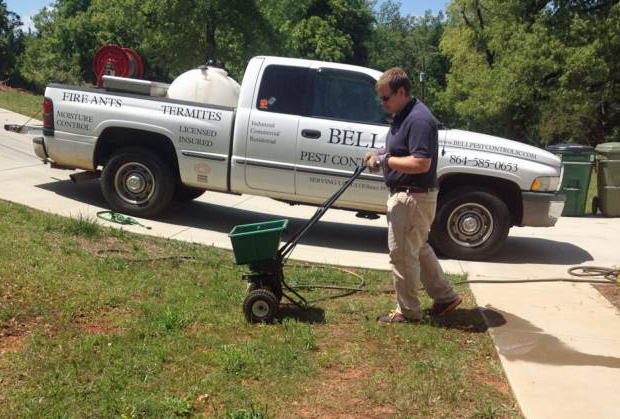 truck and spreaderHeader – Bell Pest Control